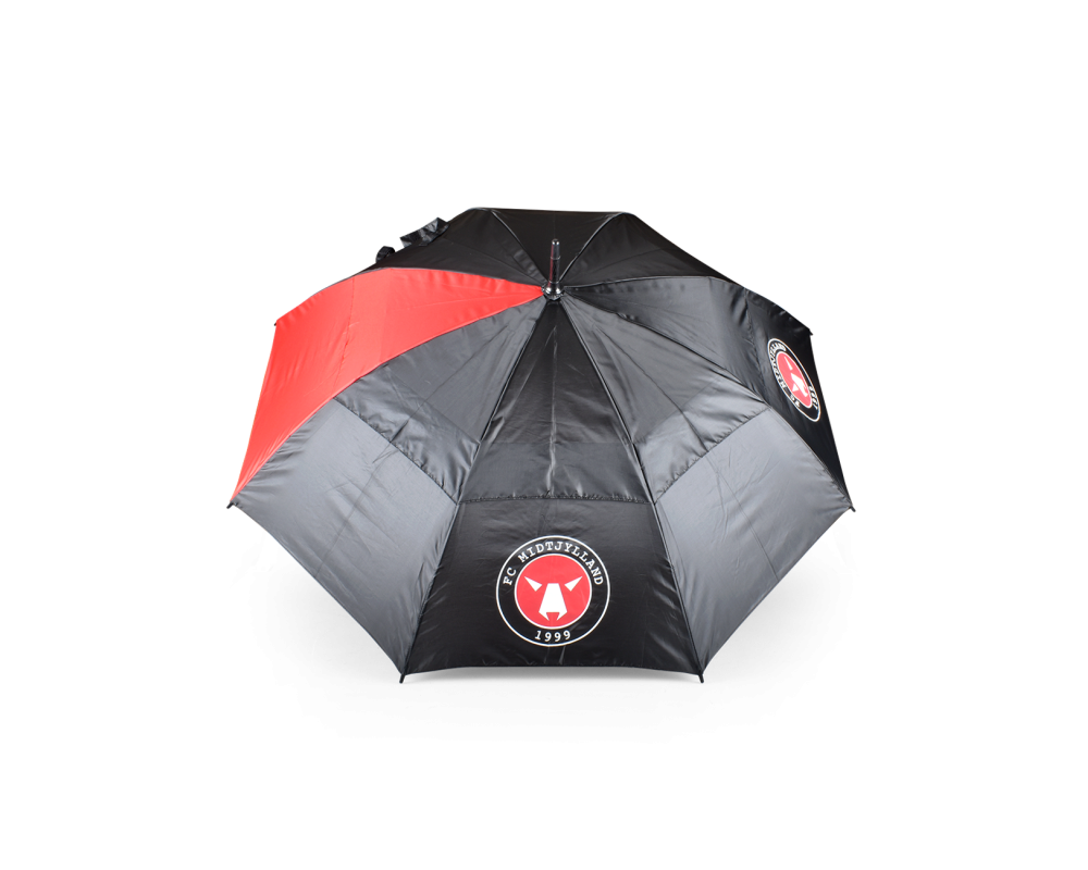 FC Midtjyllands store og sorte stormparaply | FCM SHOP