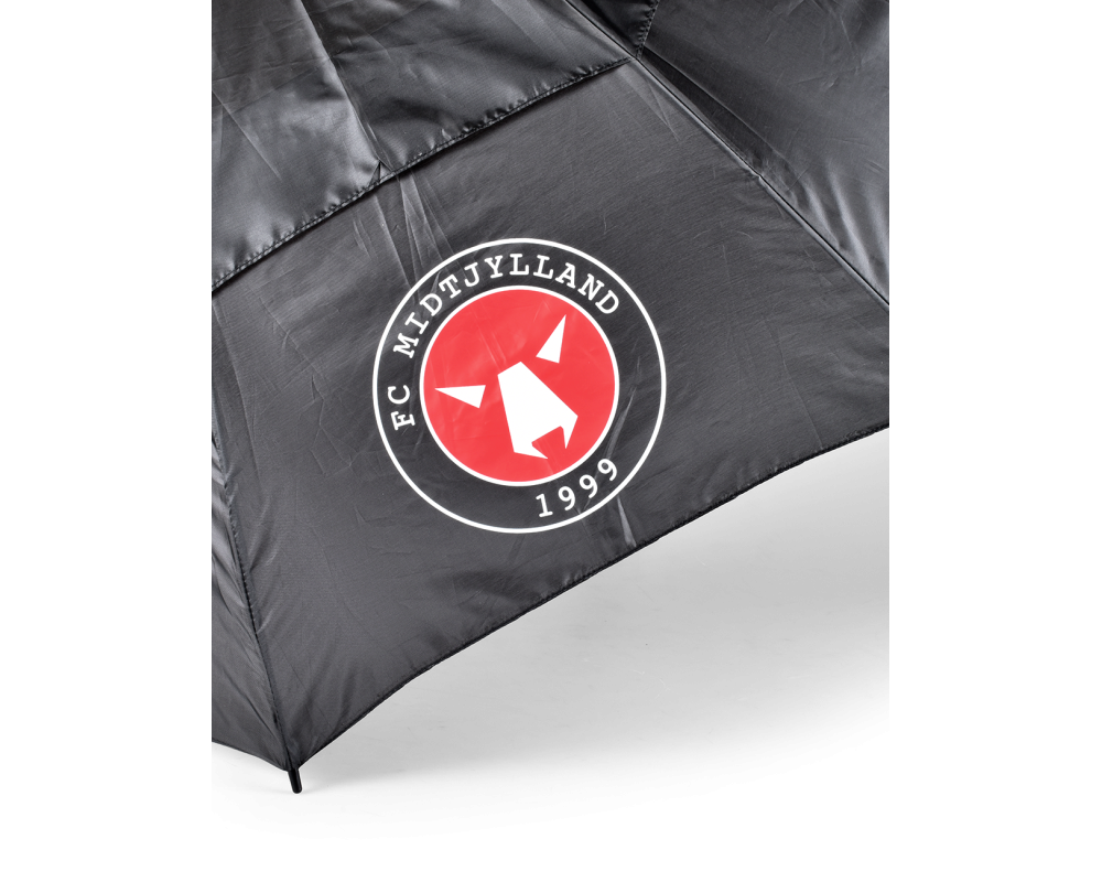 FC Midtjyllands store og sorte stormparaply | FCM SHOP